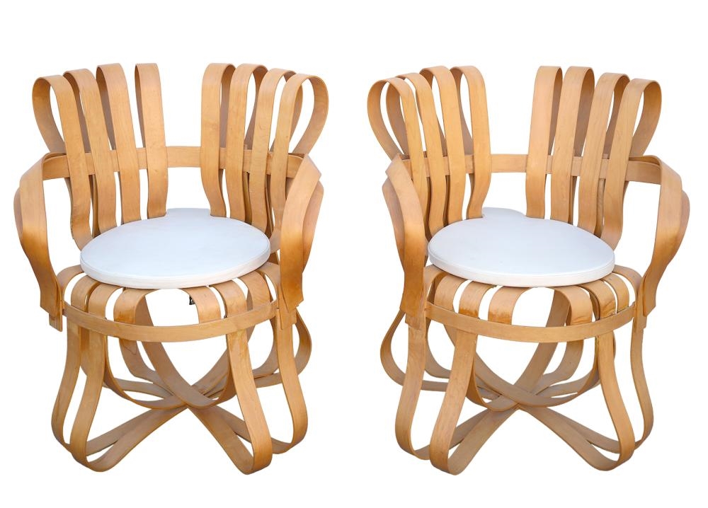 Frank Gehry | Pr. Frank Gehry for Knoll Cross Check Arm Chairs (1992 ...