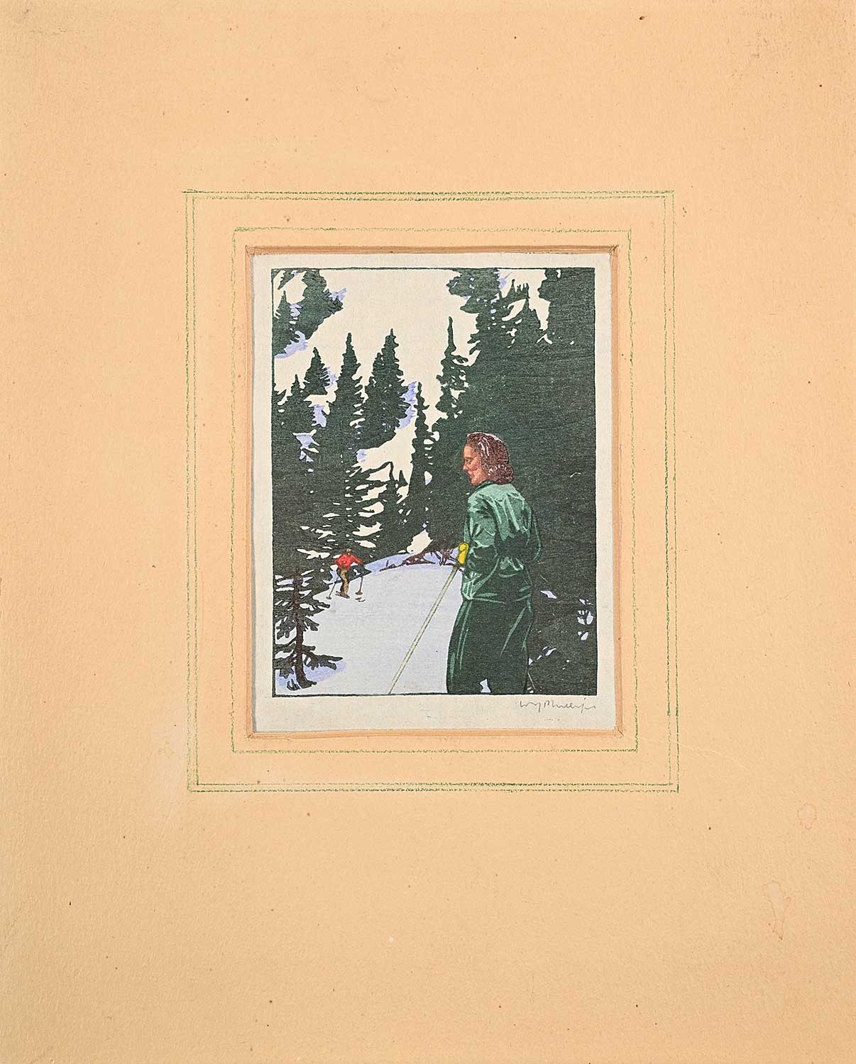 Walter Joseph Phillips | Ski Trail (1945) | MutualArt