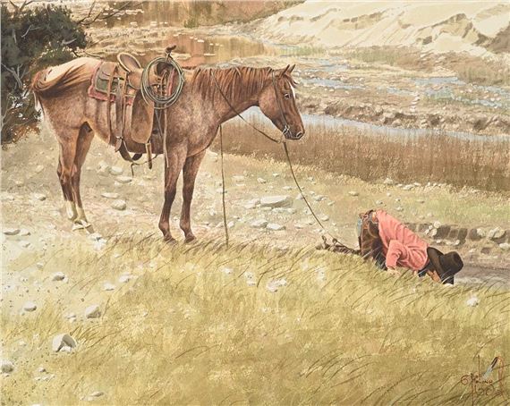 Bob Moline | Having a Cool One | MutualArt