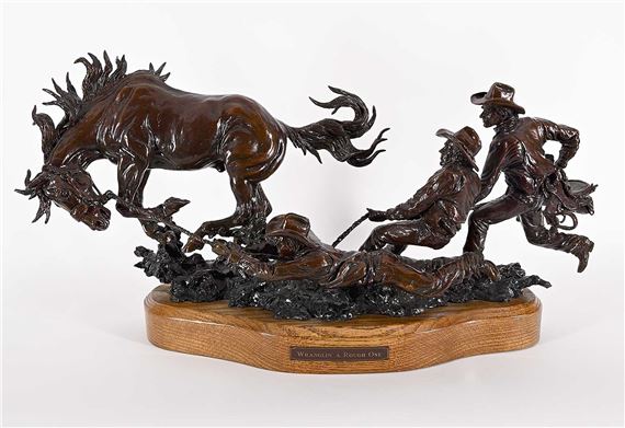 Don Toney | Wranglin' A Rough One #AP/24 (2002) | MutualArt