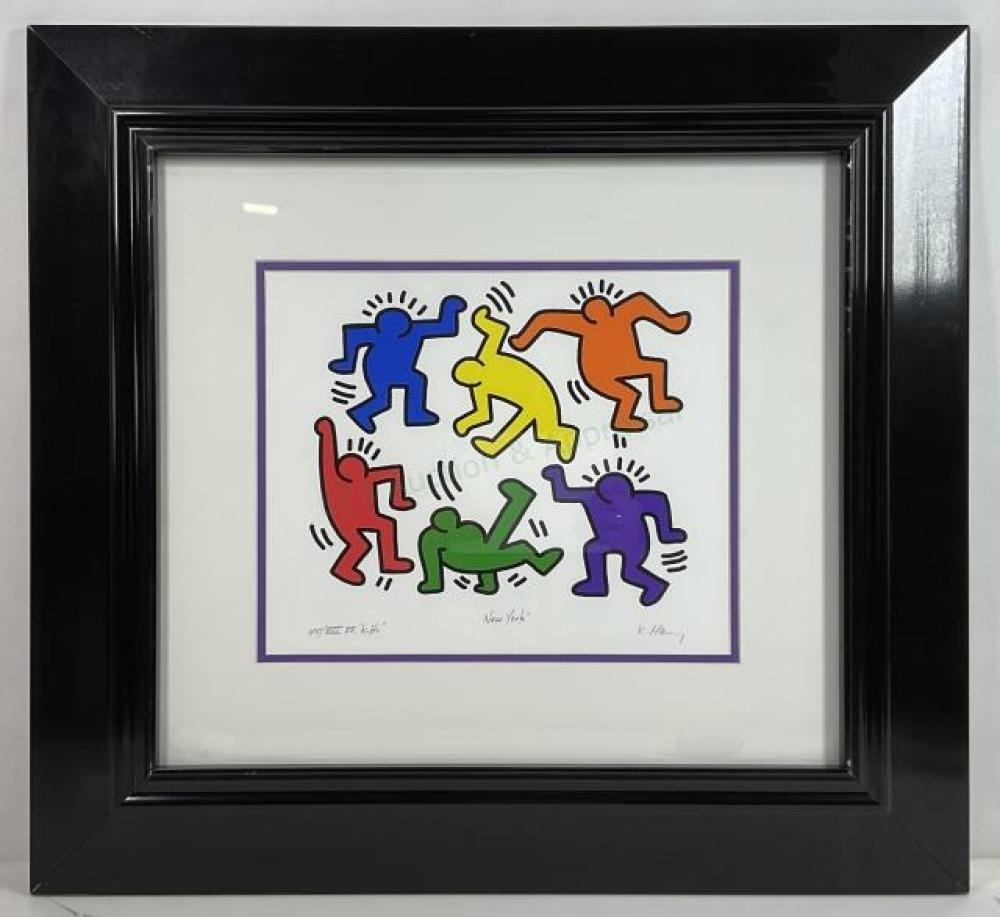 Keith Haring | Keith Haring Dancing Figures Open Edition Lithograph ...