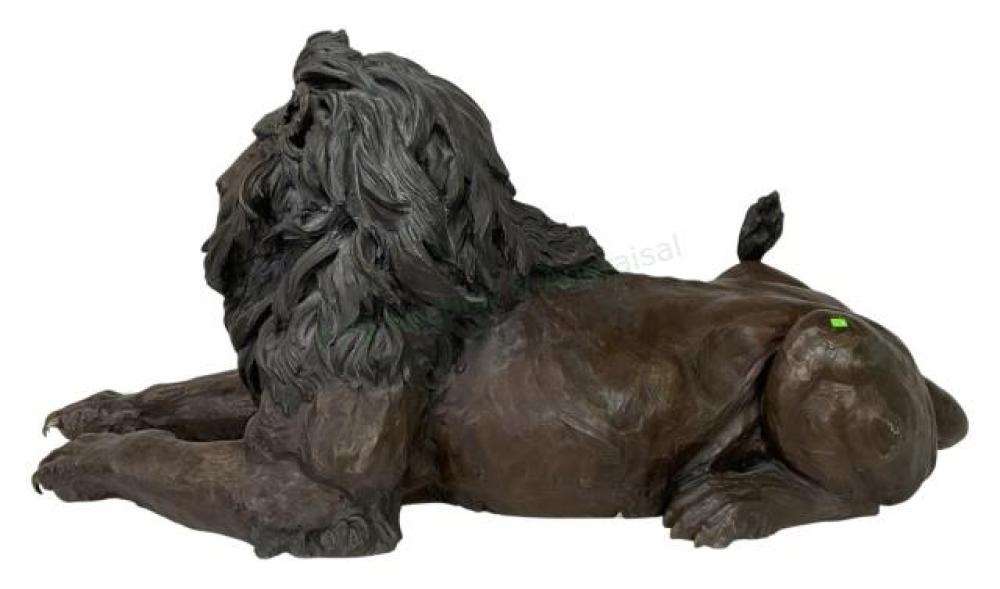 Lorenzo E. Ghiglieri | Seated Lion Looking Straight Ahead | MutualArt