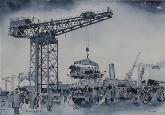 Jim Conlin | GLASGOW OLD VIEWS IN GREY AND WHITE | MutualArt