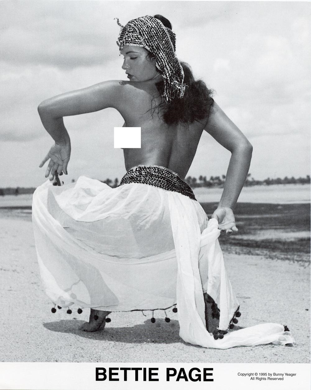 Bunny Yeager | BUNNY YEAGER Vintage Pin Up Litho Model BETTIE PAGE (1950s) | MutualArt