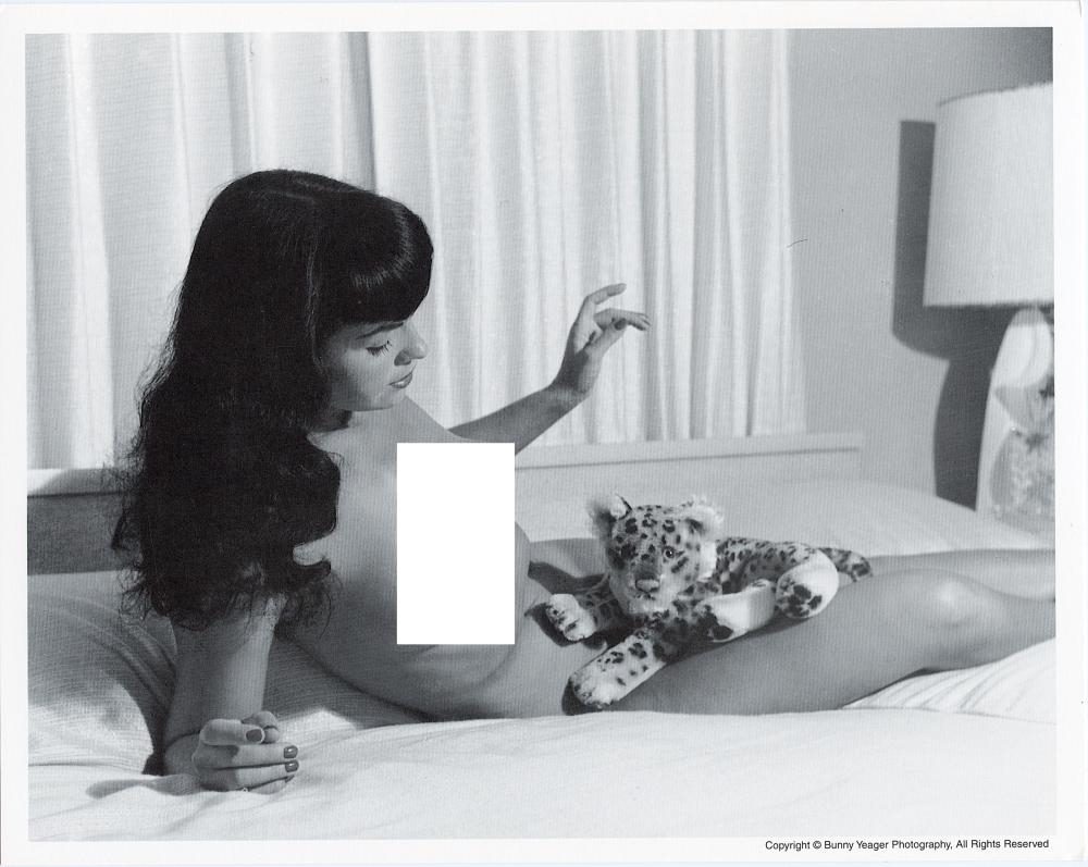 Bunny Yeager | BUNNY YEAGER Vintage Pin Up Litho Model BETTIE PAGE (1950s) | MutualArt