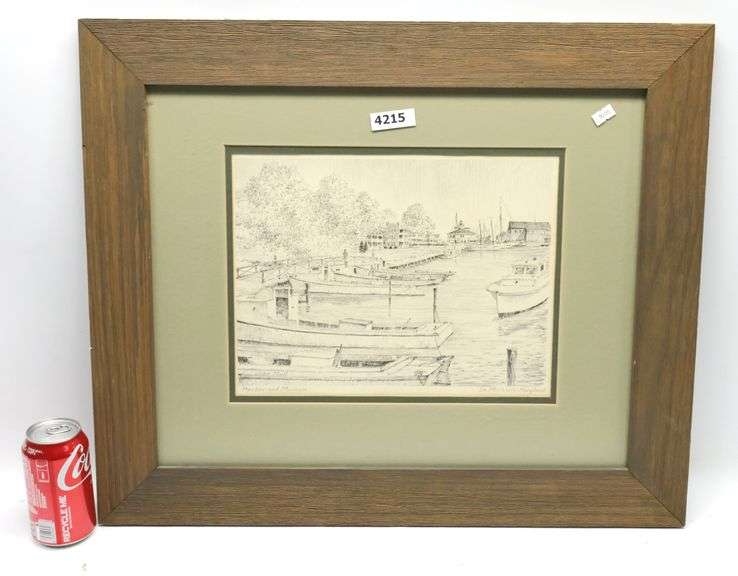 John Moll | Harbor and Museum St. Michael's Maryland | MutualArt