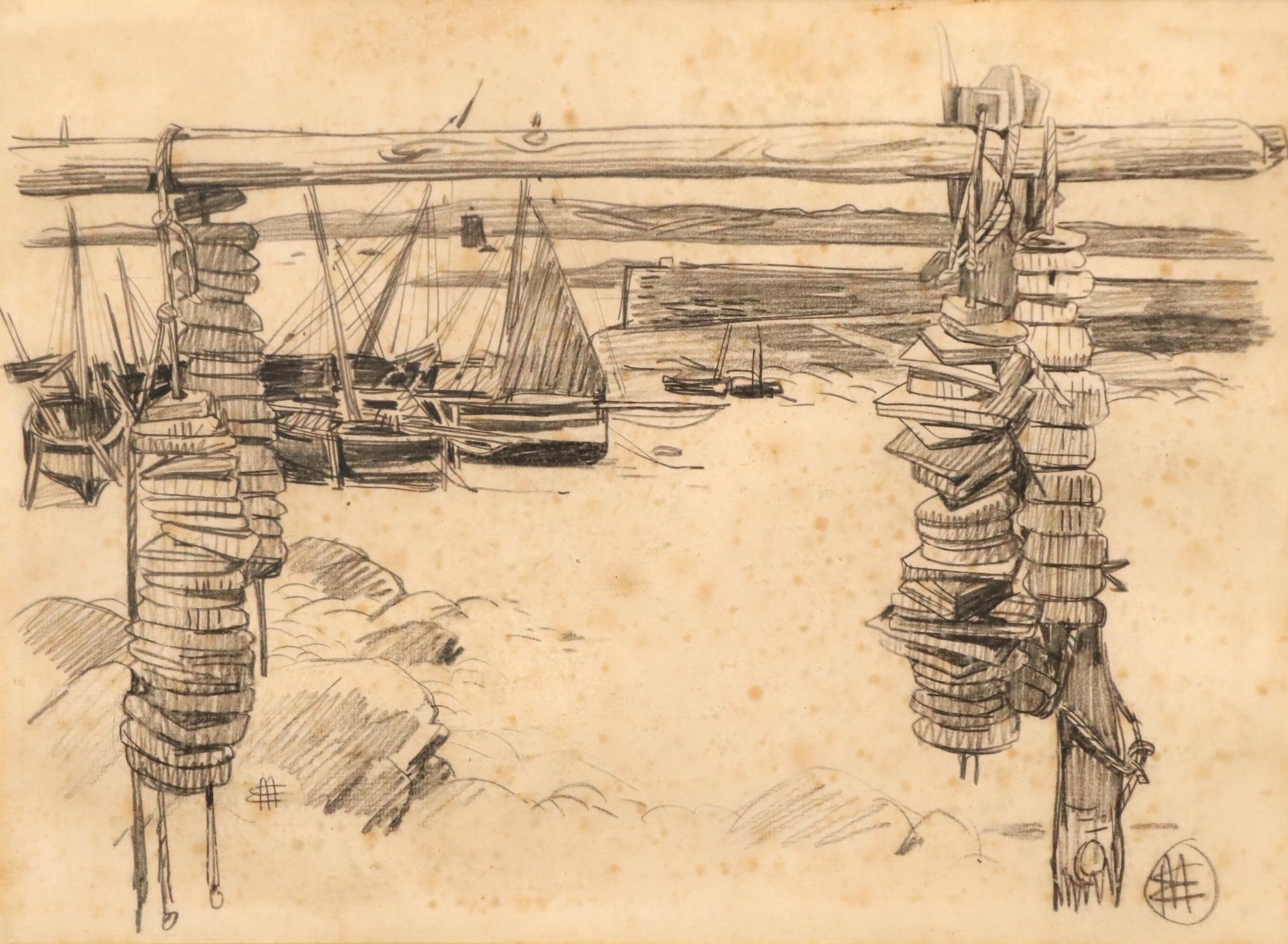 Mathurin Méheut | Barques au sec à | MutualArt