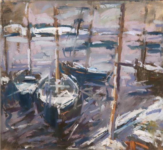 Charles Fromuth | Le port sous la (1989) | MutualArt