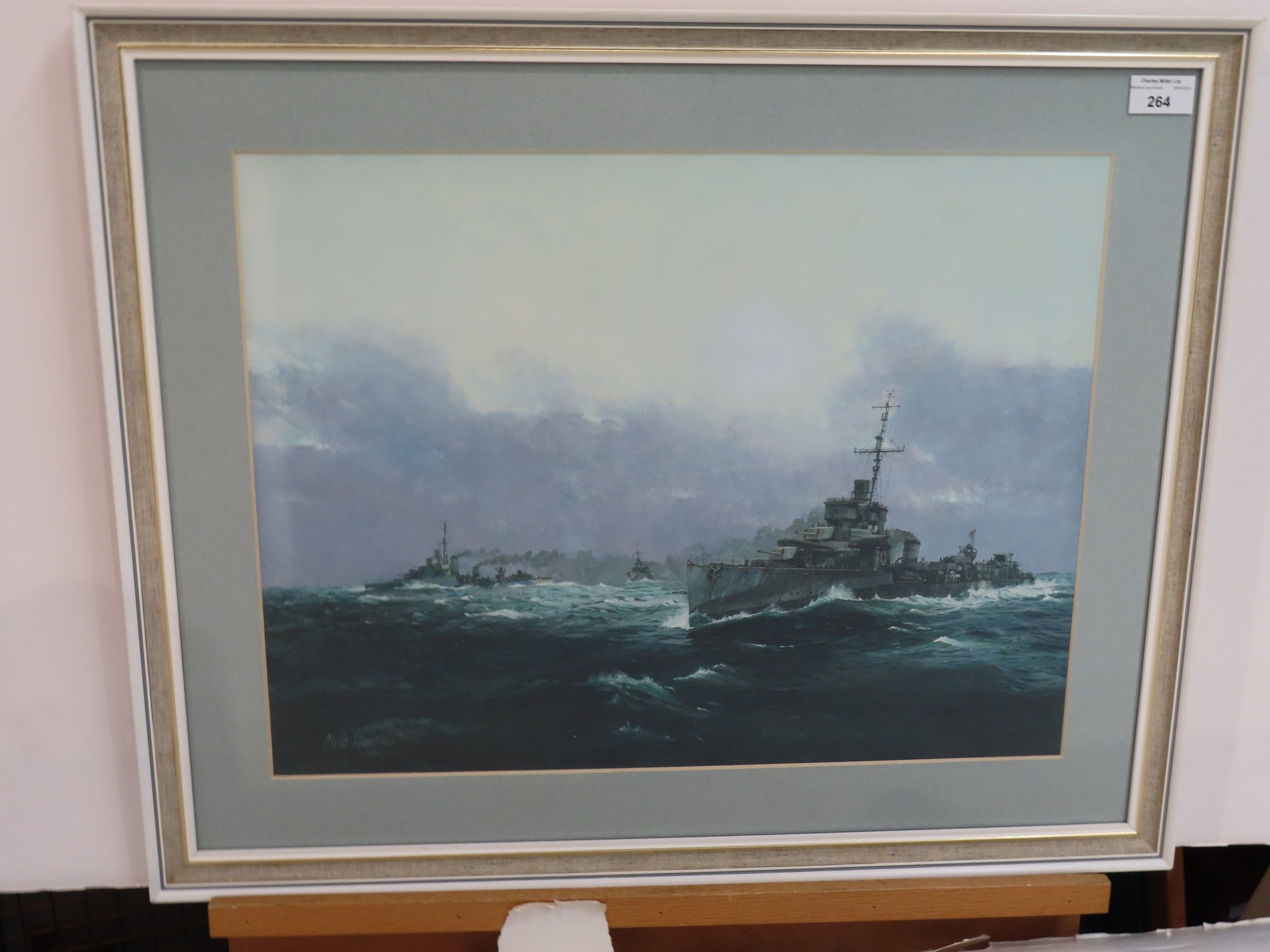 Christopher Mayger | 'Amazon' Class destroyers in dazzle camouflage on ...