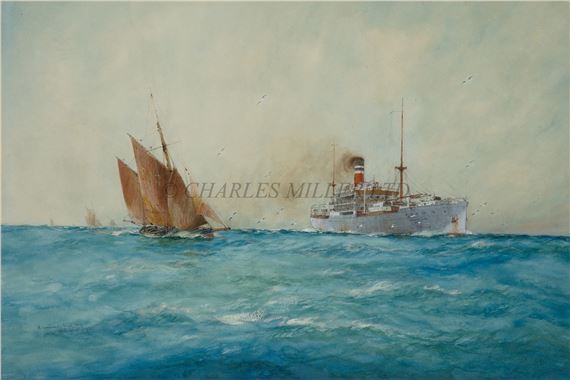William Minshall Birchall | A HOMEWARD BOUND LINER (1922) | MutualArt