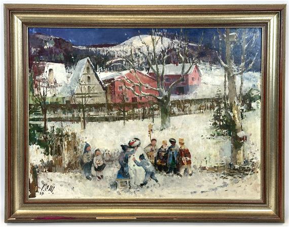 Carl Otto Müller | Carl Otto MÜLLER (1901 - 1970). ‘The carol singers ...