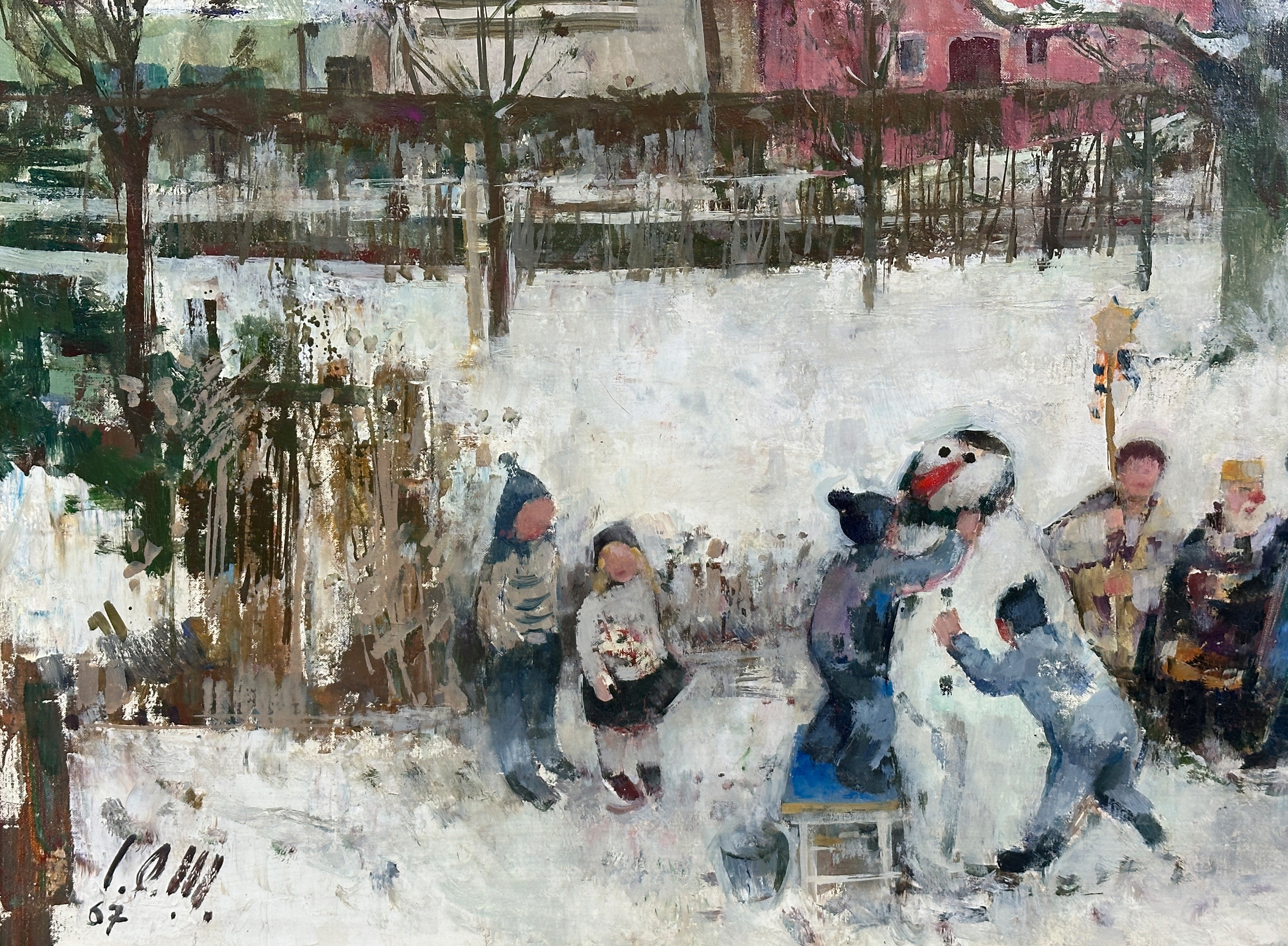 Carl Otto Müller | Carl Otto MÜLLER (1901 - 1970). ‘The carol singers ...