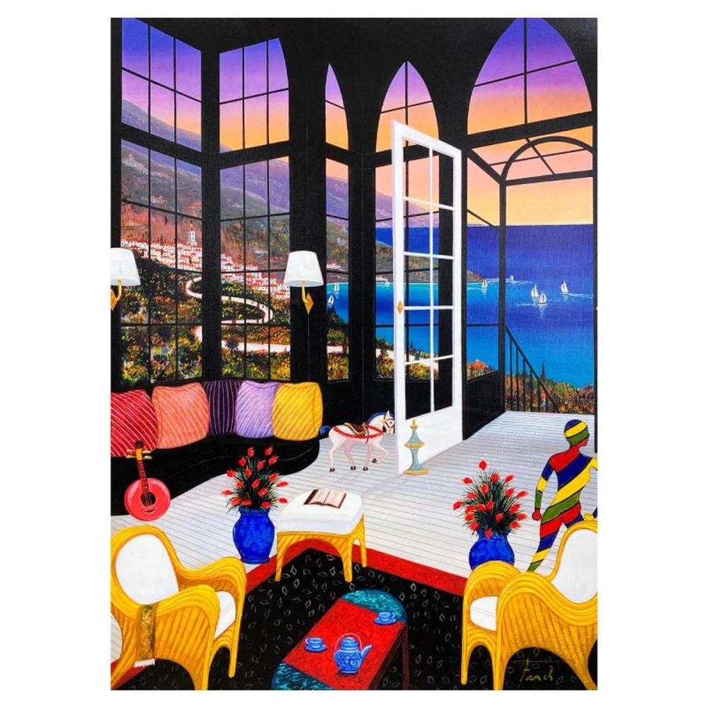 Fanch Ledan | Fanch Ledan, Gothic View Hand Embellished Limited Edition on Canvas, Numbered ...