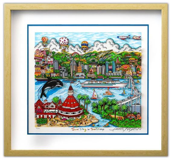 Charles Fazzino | Charles Fazzino- 3D Construction Silkscreen Serigraph ...