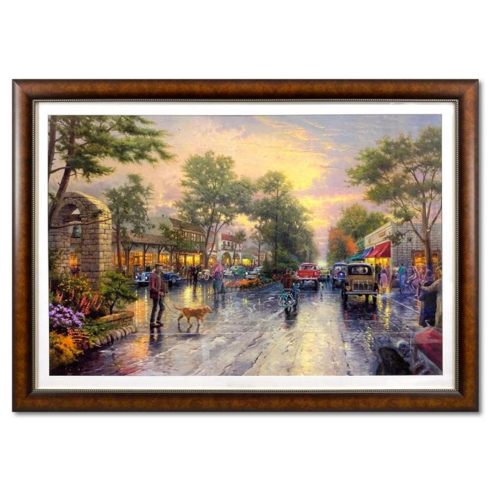 Thomas Kinkade | Carmel, Sunset on Ocean Ave | MutualArt