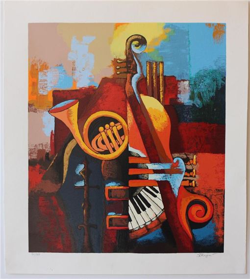 Igor Kovalev | Igor Kovalev- Original Serigraph on Paper Symphony IV | MutualArt