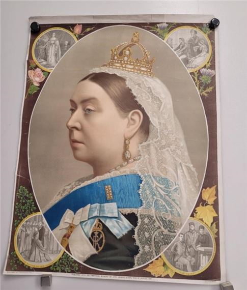 Queen Victoria | Antique Queen Victoria Lithograph 1887 (1887) | MutualArt