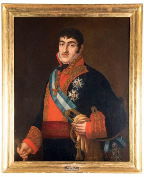 Francisco Javier Riedmayer | Ritratto di Ferdinando VII Re di Spagna ...