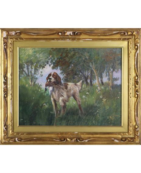 Giovanni Meroli | Scena di caccia con setter | MutualArt