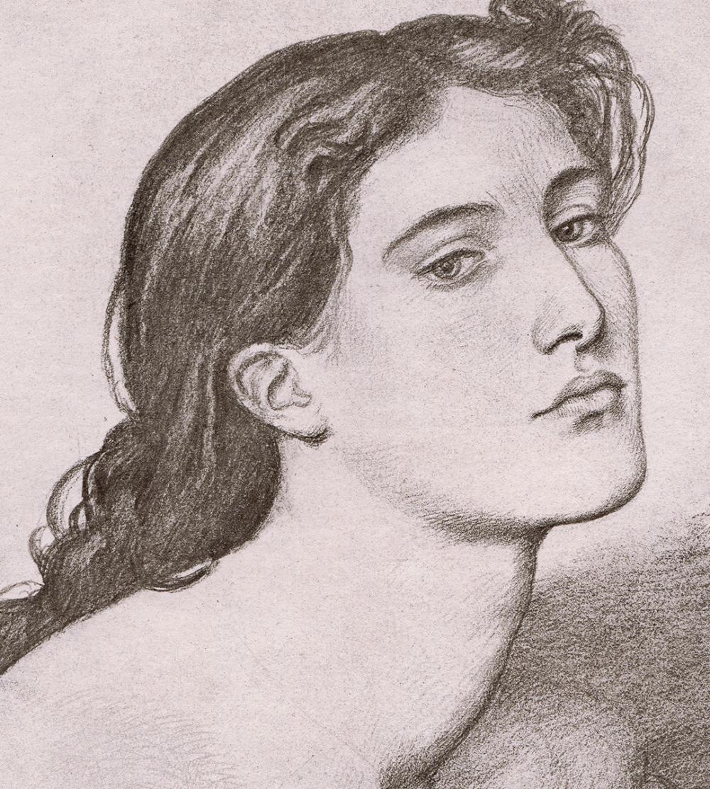 Dante Gabriel Rossetti | Dante Gabriel Rossetti Female Head 1883 ...