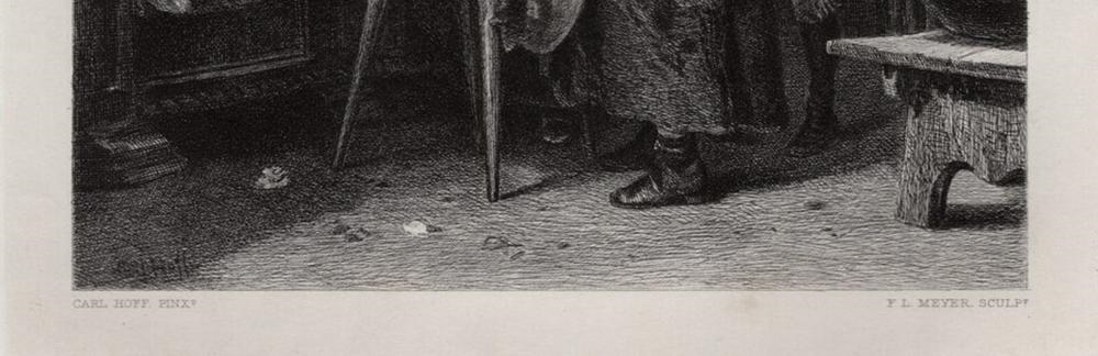 Carl Heinrich Hoff | 1800s CARL HOFF Antique Etching Lossing a Loved ...