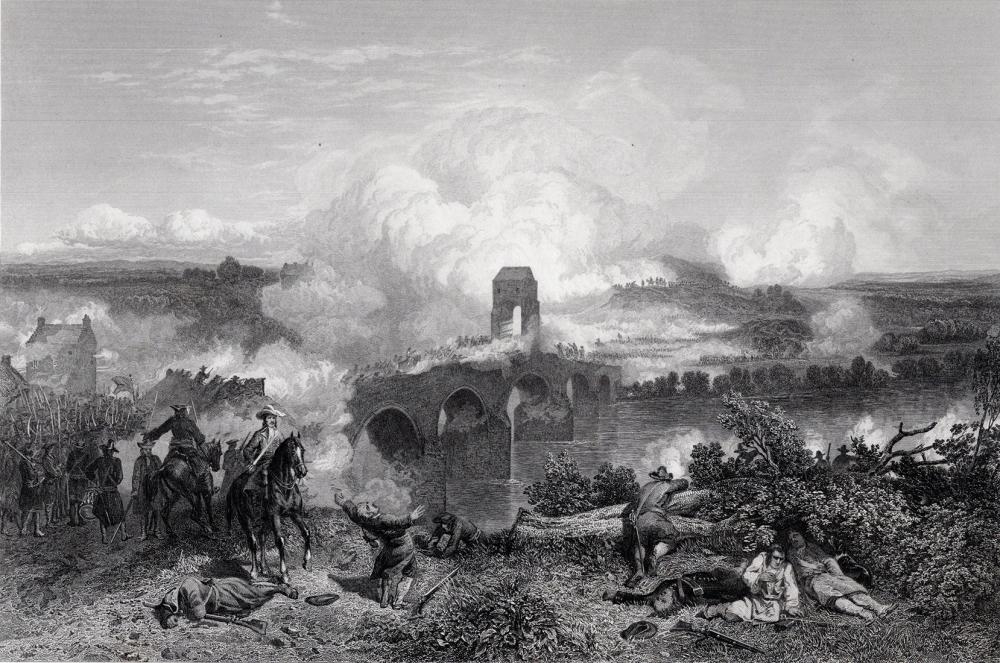 Sam Bough | SAMUEL BOUGH SIGNED 1800s Engraving Bothwell Bridge Battle ...