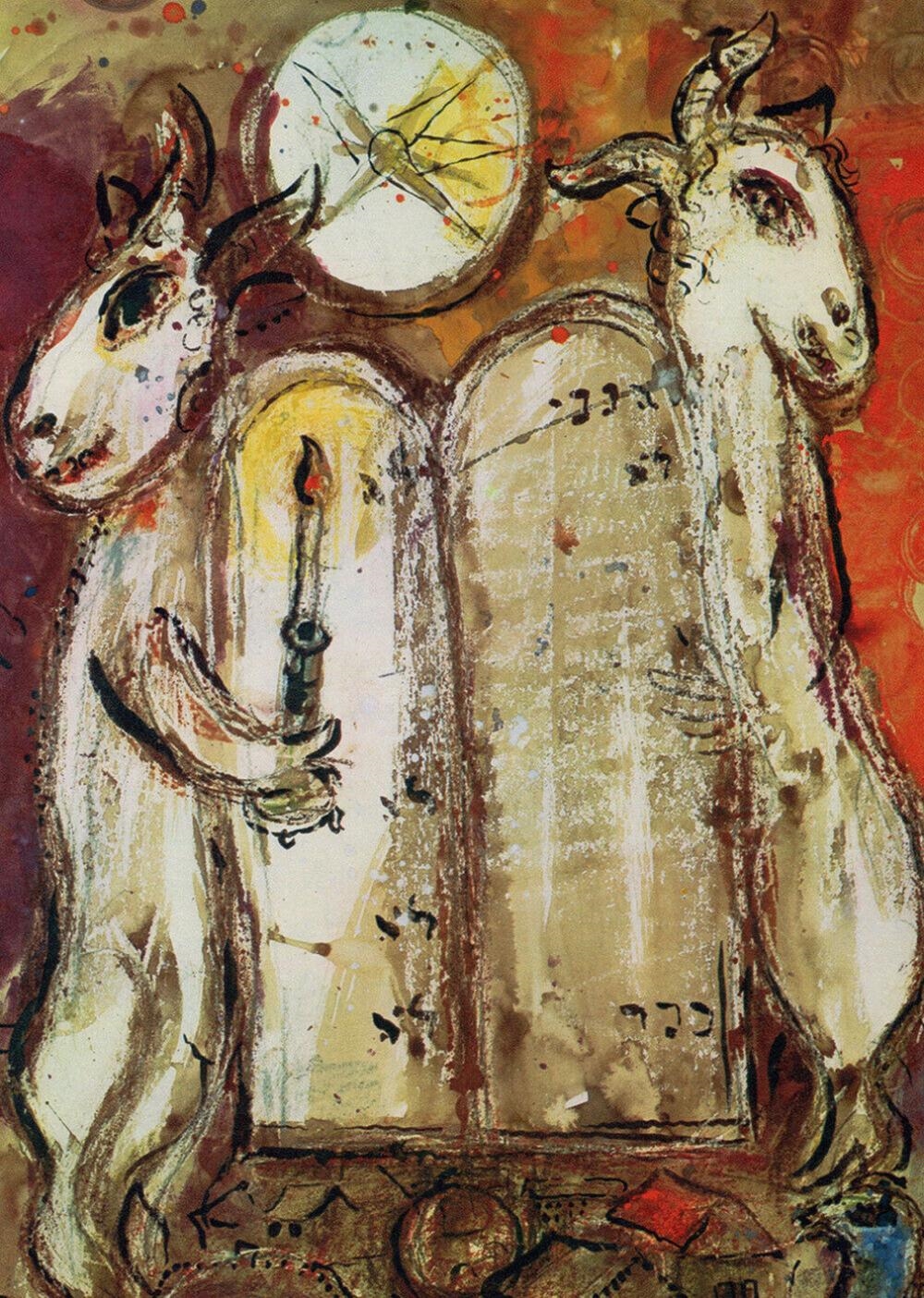 Marc Chagall | Marc Chagall The Ten Commandments 1962 Lithograph ...