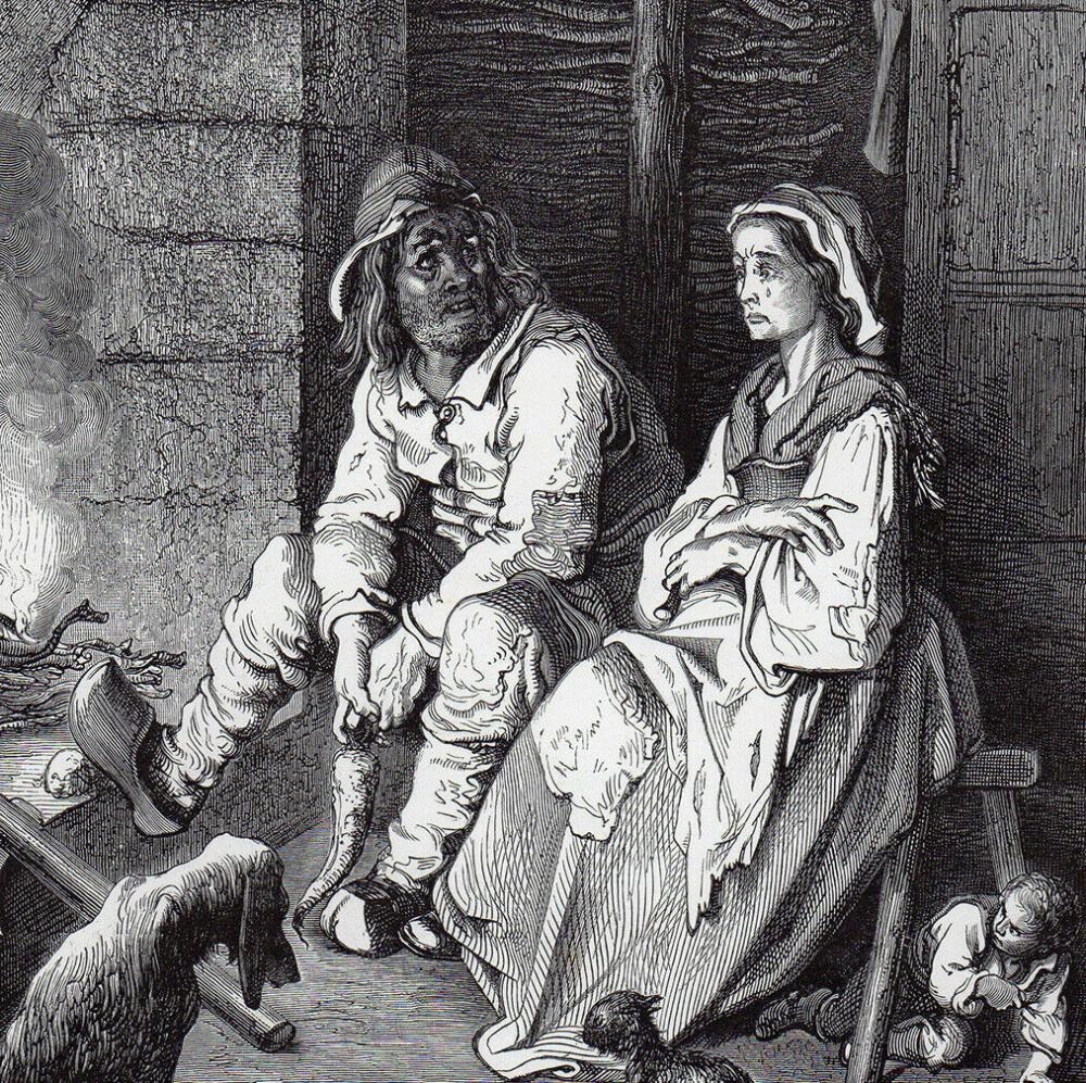 Gustave Doré | Gustave Dore Little Tom Thumb IX 1880 Wood Engraving ...