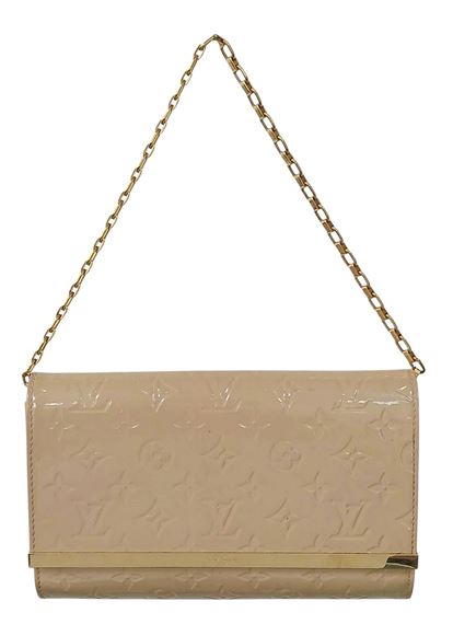 Louis Vuitton | A Louis Vuitton Beige Monogram Vernis Rossmore Clutch ...