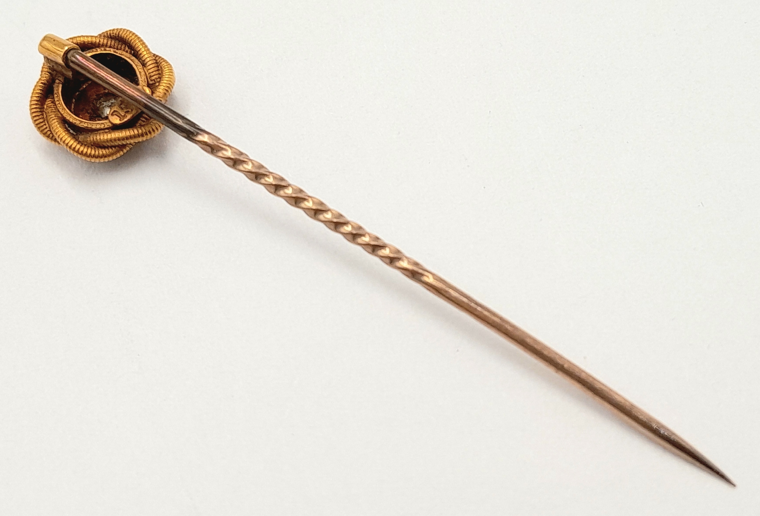 Stick | An Antique 15K Rose Gold Diamond Set Stick | MutualArt