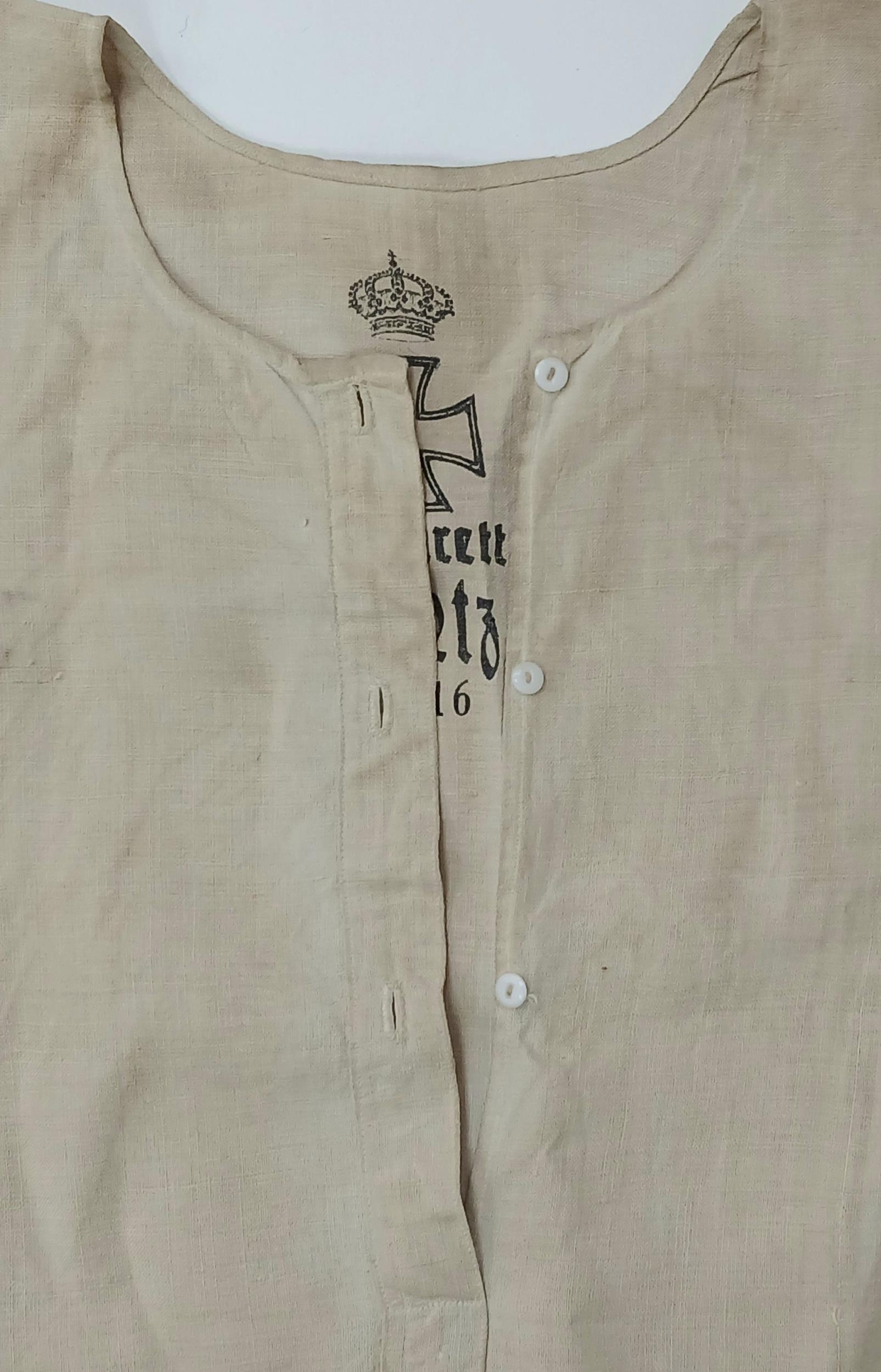 Shirt | A WW1 Imperial German Field Hospital Night Shirt (1916) | MutualArt
