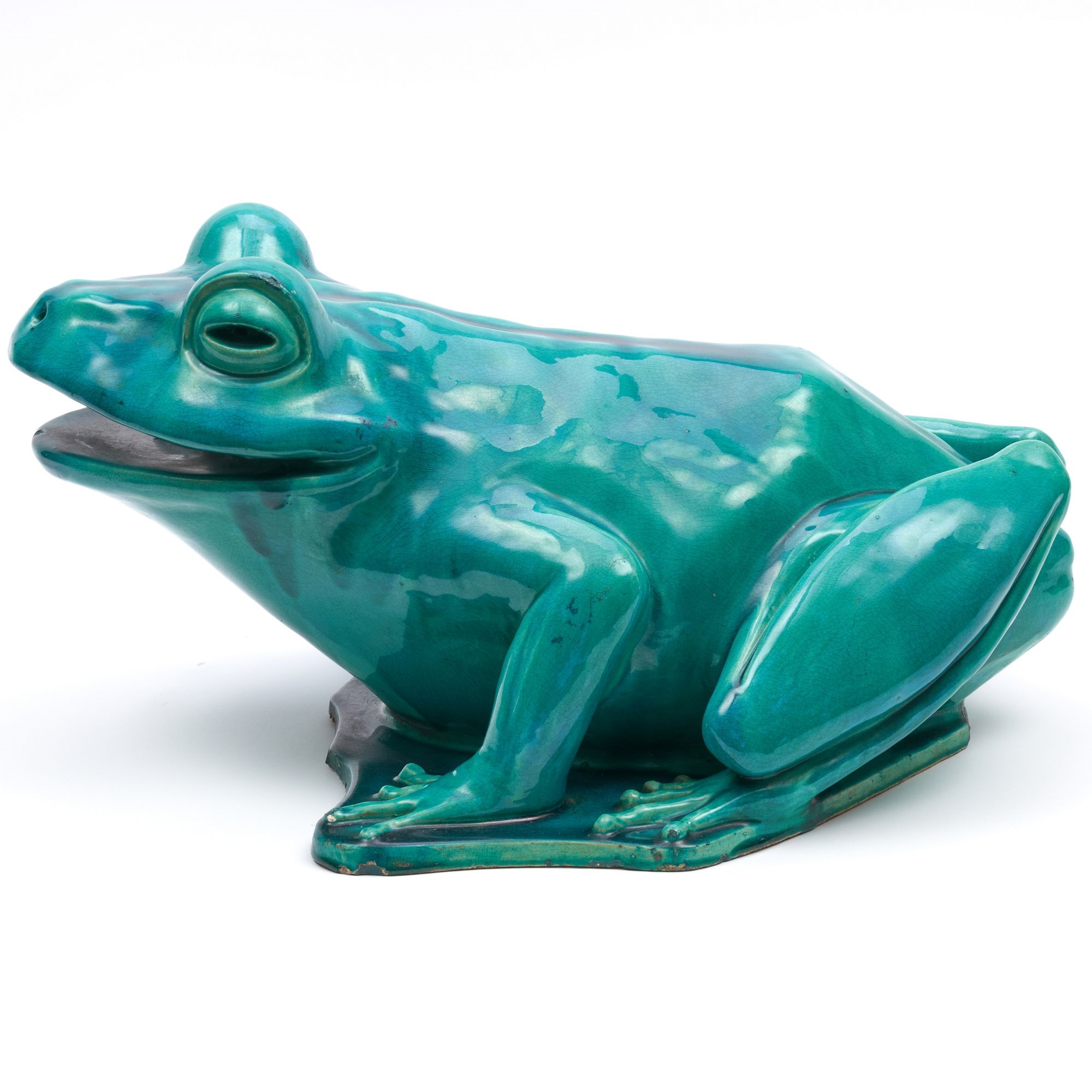 Clément Massier | Large Clément Massier Turquoise Glazed Pottery Model ...