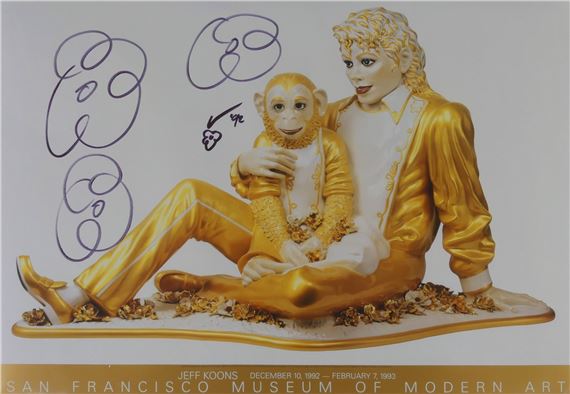Jeff Koons | MICHAEL JACKSON & BUBBLES (1992) | MutualArt