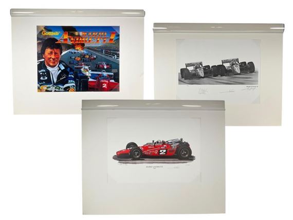 Michael Tichansky | Mario & Michael Andretti Signed Auto Racing Prints ...