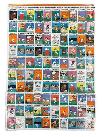 Charles Schulz | Peanuts Comic Strip Uncut Sheet with Color Bars ...