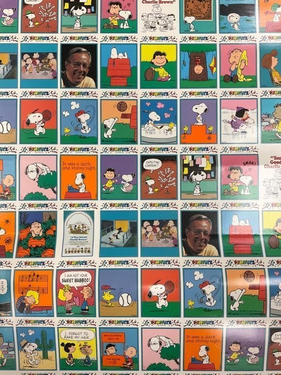 Charles Schulz | Peanuts Comic Strip Uncut Sheet with Color Bars ...