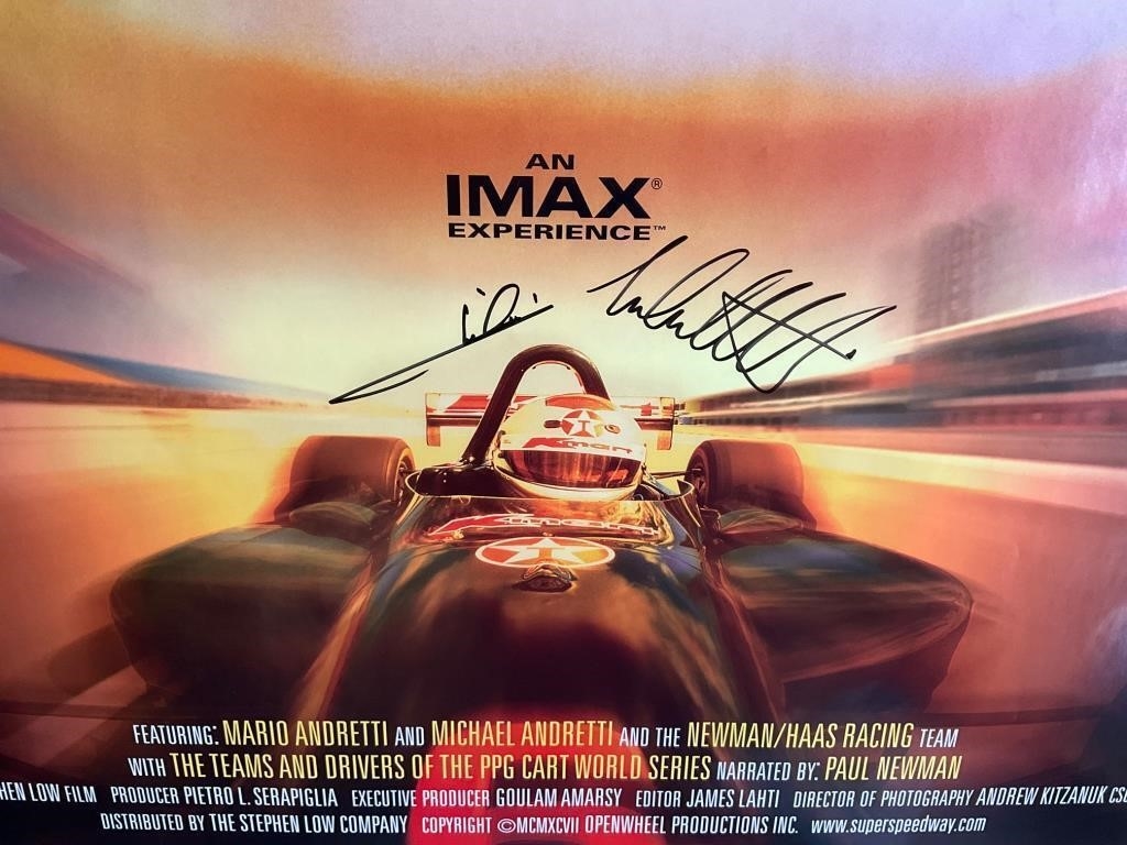 Michael Tichansky | Mario & Michael Andretti Signed Poster & Prints ...