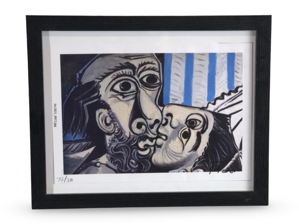 Pablo Picasso | Pablo Picasso The Kiss Fine Canvas Print | MutualArt
