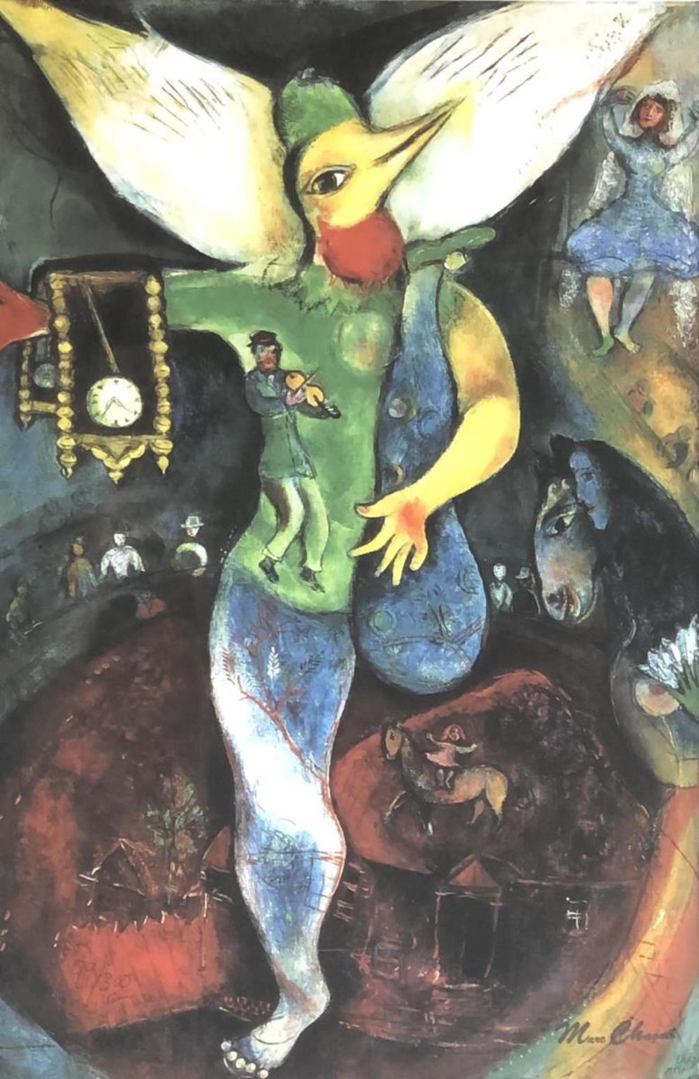Marc Chagall | Marc Chagall The Juggler Fine Canvas Print | MutualArt