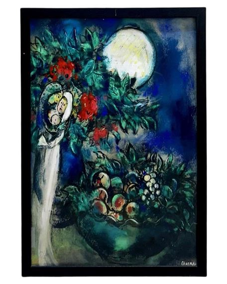 Marc Chagall | “Lovers In The Moonlight | MutualArt