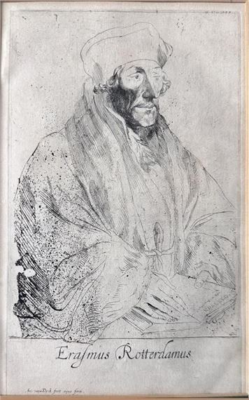 Anthony van Dyck | ERASMUS ROTTERDAMUS VAN DYCK ETCHING | MutualArt