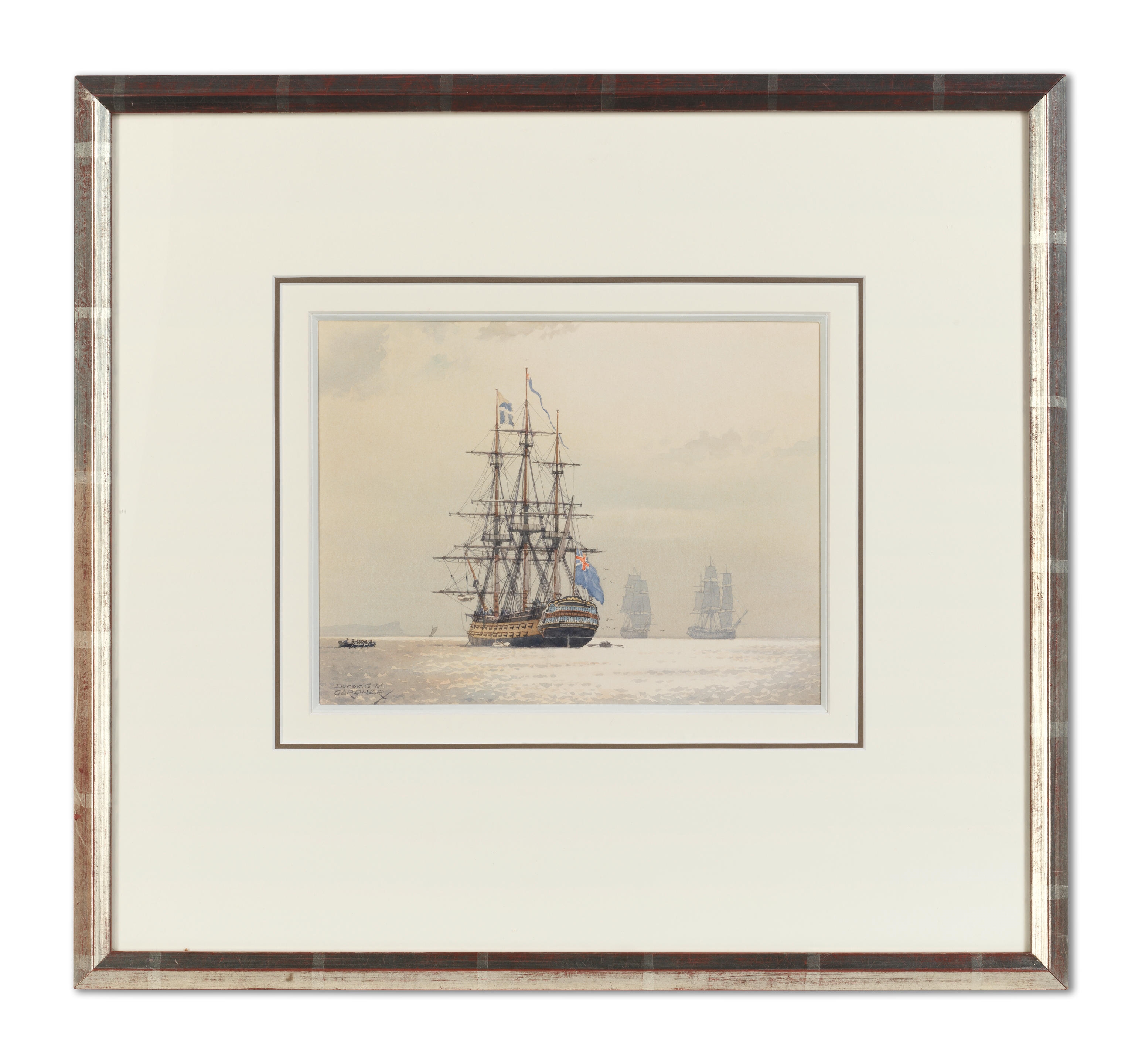 Derek Gardner | The Magnificent at anchor off Torbay | MutualArt