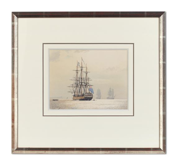 Derek Gardner | The Magnificent at anchor off Torbay | MutualArt