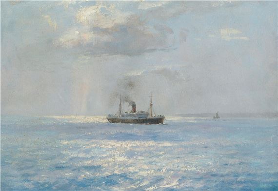 Arthur James Wetherall Burgess | A ferry boat | MutualArt