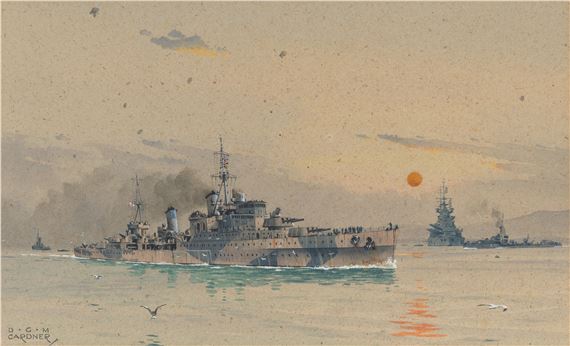 Derek Gardner | Portrait of a Dazzle ship | MutualArt