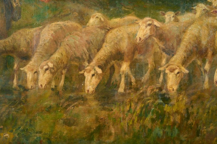 Raymond Louis Lecourt | Shepherd by the sea | MutualArt