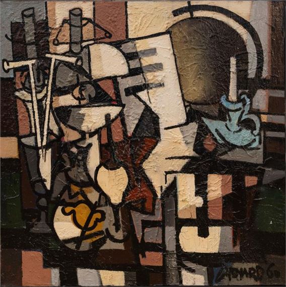 Claude Venard | Still life with globe | MutualArt