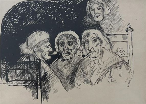 Alexis Mérodack-Jeaneau | Pipe smokers | MutualArt