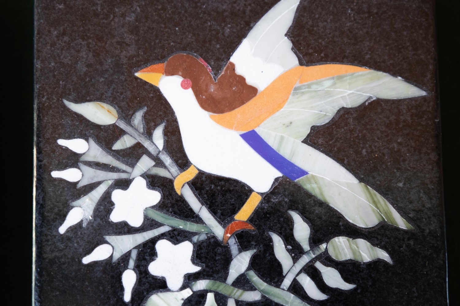 Pietra Dura | Pair of Pietra Dura Hard Stone Tiles Possibly Italian ...