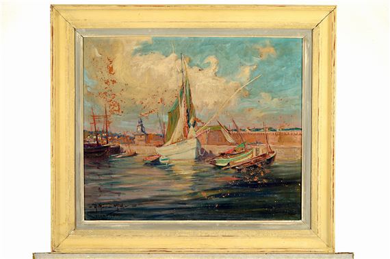 Arthur Midy | The port of Concarneau (1893 - 1900) | MutualArt